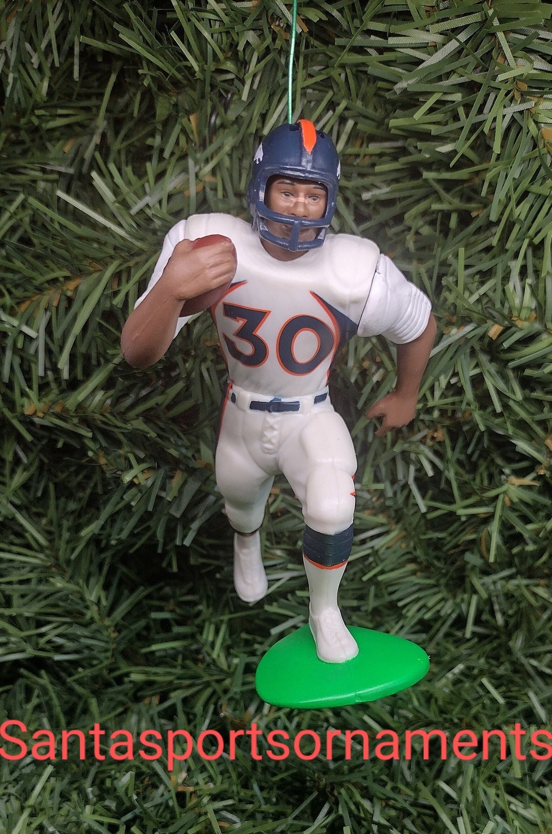 DENVER BRONCOS Ornament Terrell Davis Christmas Gift Idea Unique Xmas ...