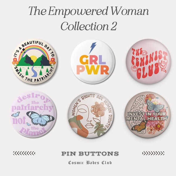 Feminist Buttons - Etsy