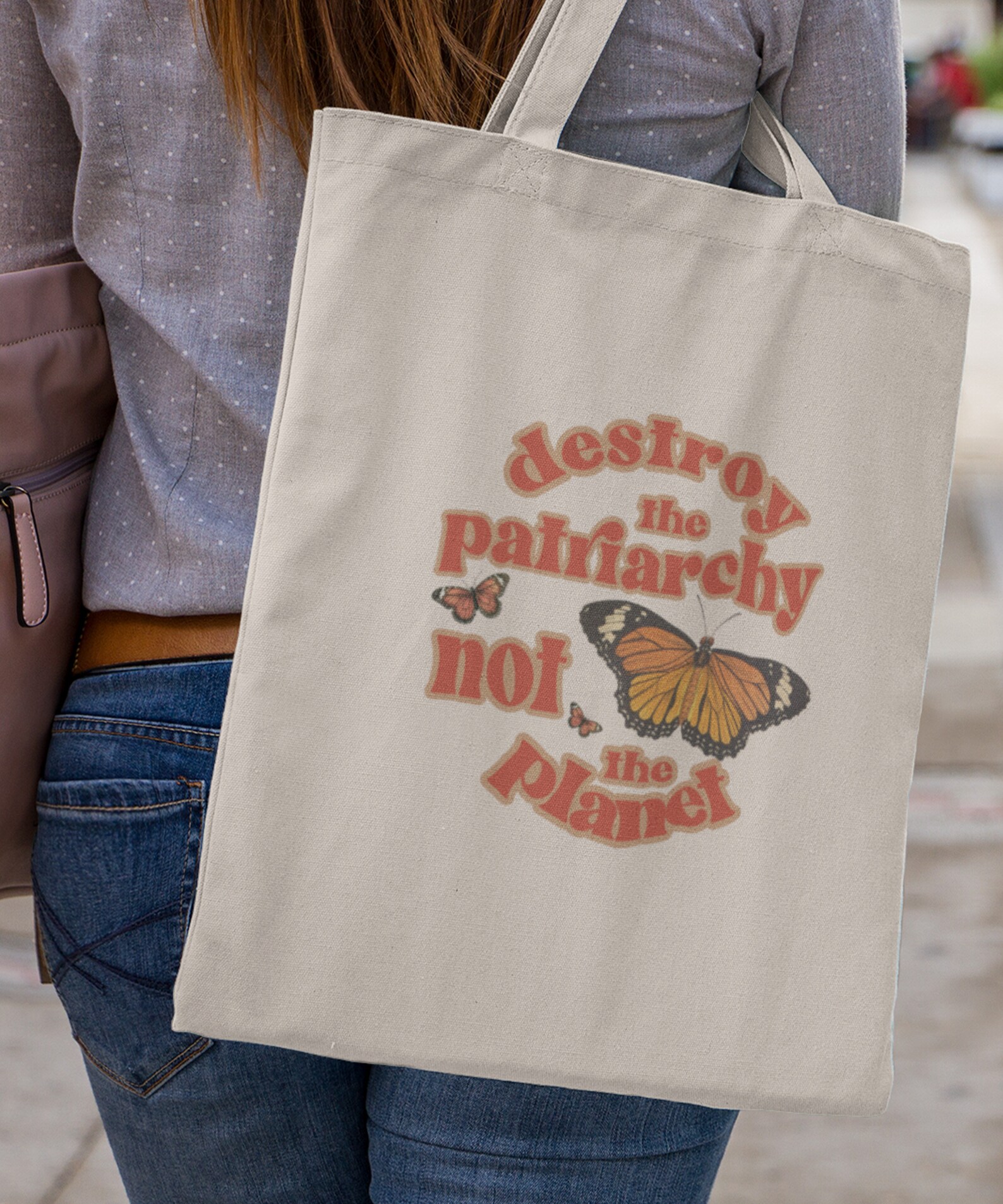 Cute Tote Bag Tote Bag Environment Feminist Gift Destroy the Patriarchy ...