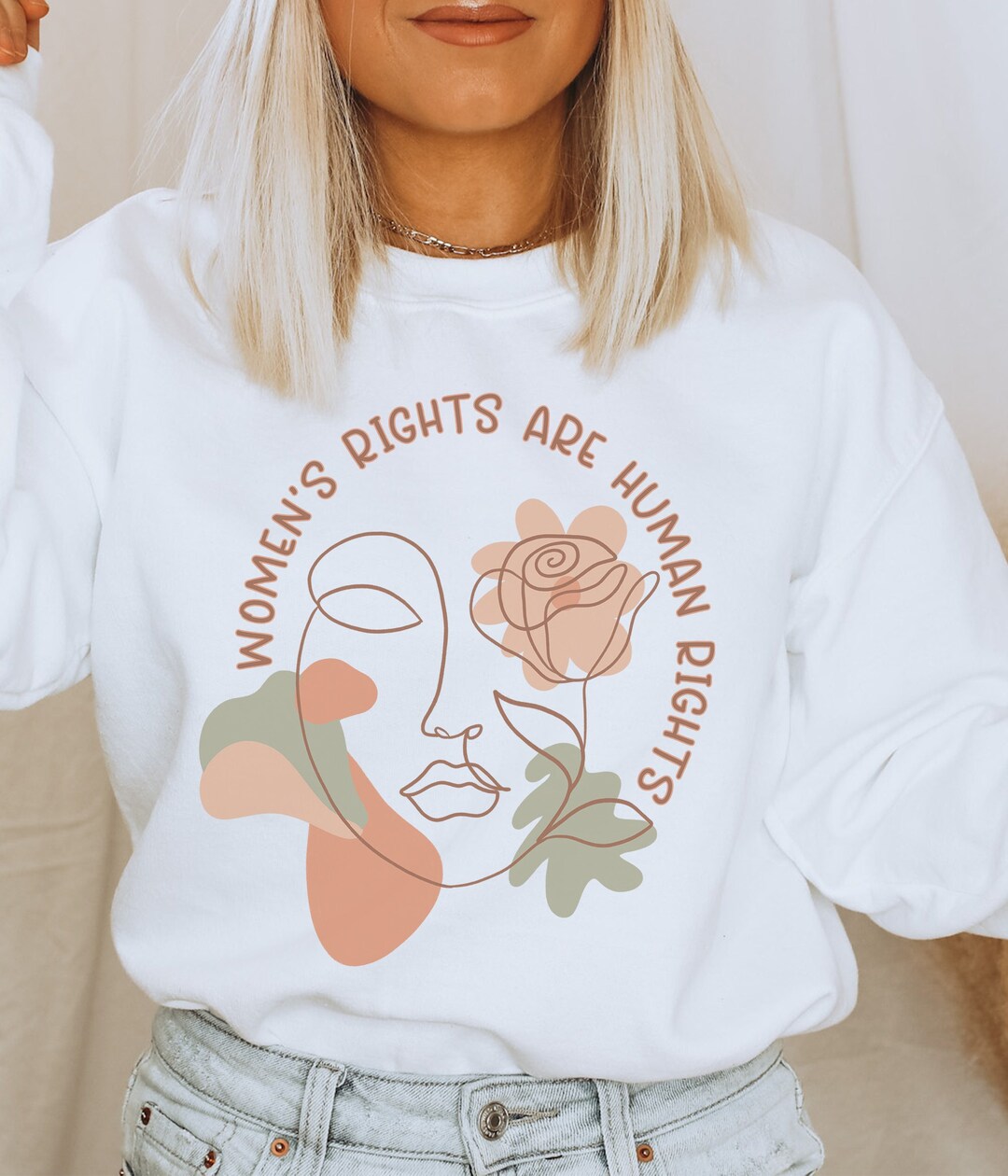 Feminist Sweater Human Rights Shirt Feminism Crewneck Feminist ...