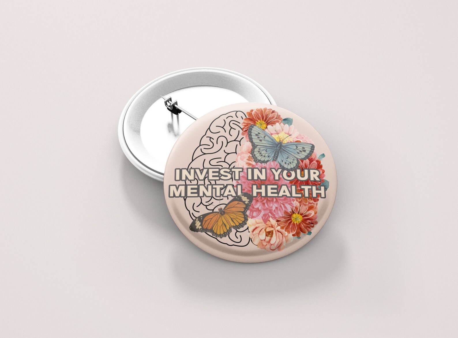 Mental Health Pin Activism Pins Mental Health Pins Aesthetic | Etsy