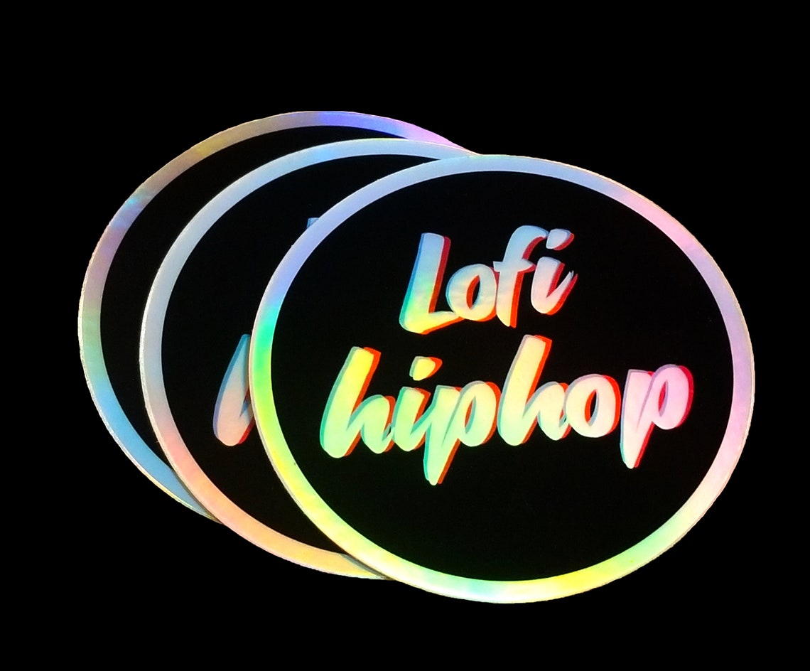 Lofi Hiphop HOLOGRAPHIC Sticker - Etsy