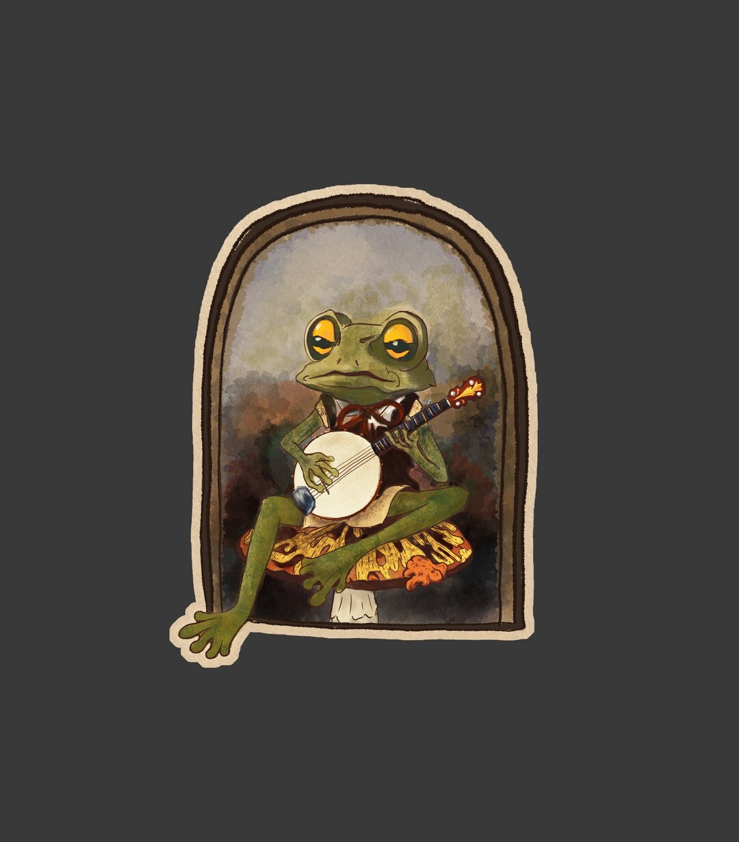 Banjo Frog Swamp Boi Sticker - Etsy