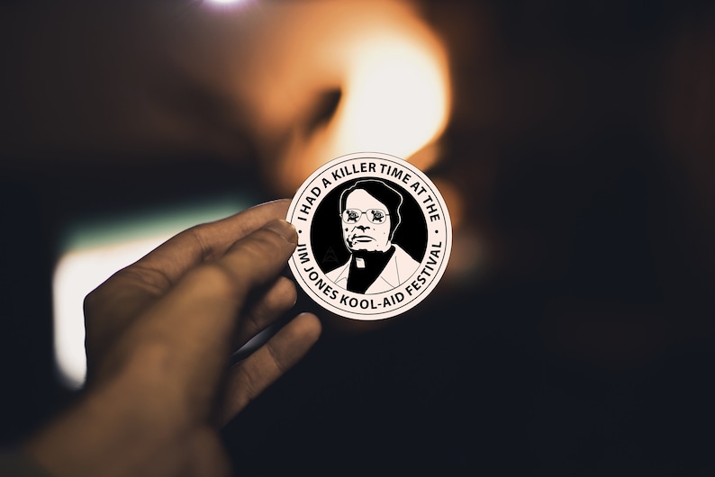 The Original Jim Jones Festival Sticker | High Quality - Etsy