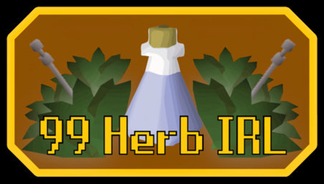 99 Herb IRL | OSRS Inspired Sticker - Etsy