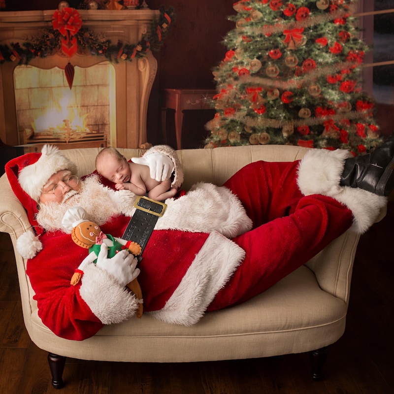 Santa Backdrop - Etsy