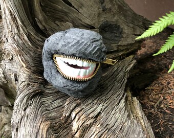 Smiling Zipper Teeth Rocks - Etsy