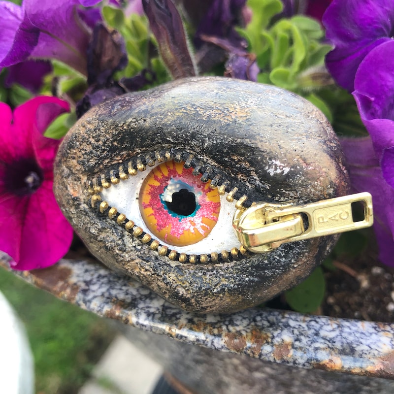 Googly Eye Rock - Etsy