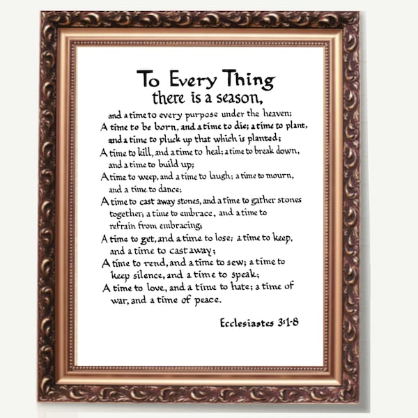 Ecclesiastes - Etsy