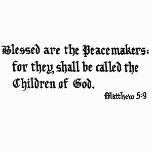 Matthew 5:9 of the Holy Bible (king James Version/kjv), Art Print of ...