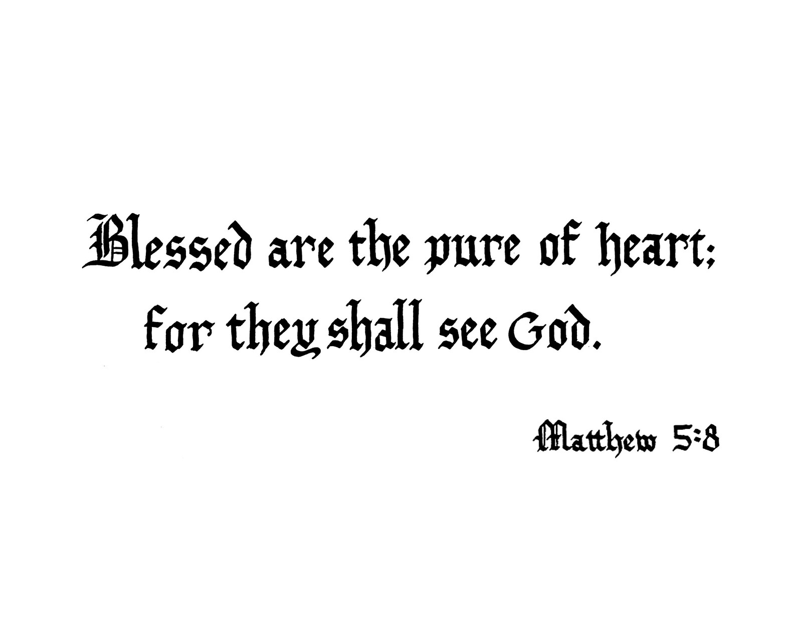 Matthew 5:8 of The Holy Bible King James Version/KJV art | Etsy