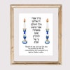 The Shema in Hebrew and English, torah, Deuteronomy 6:4-5, Art Print of ...