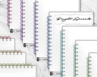 Digital Planner Binder Coils Binder Rings Spiral Coil | Etsy