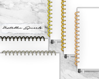 Digital Planner Binder Coils Binder Rings Spiral Coil | Etsy