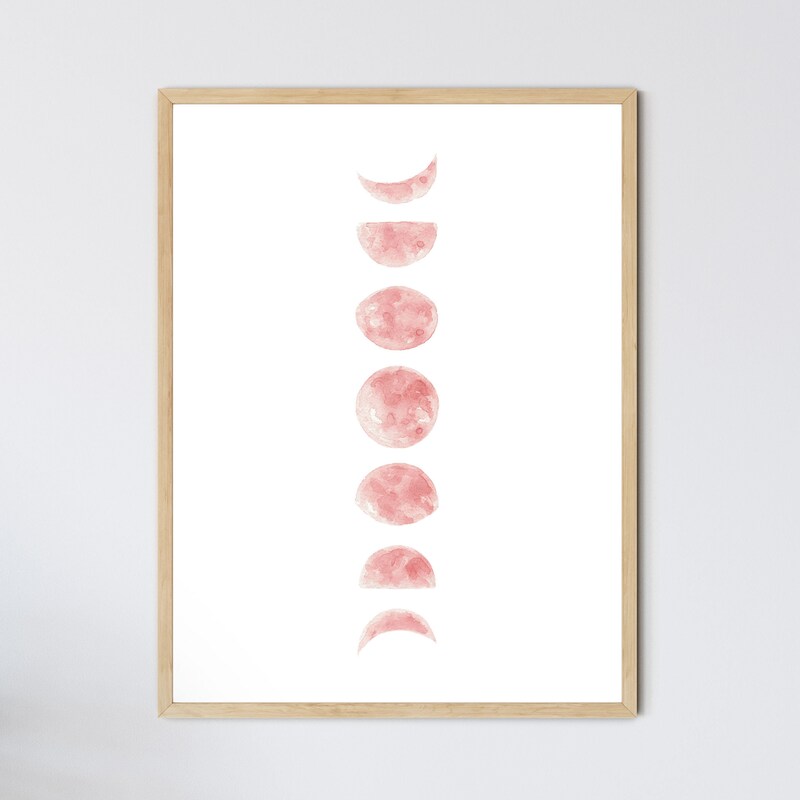 Moon Phases Print - Etsy