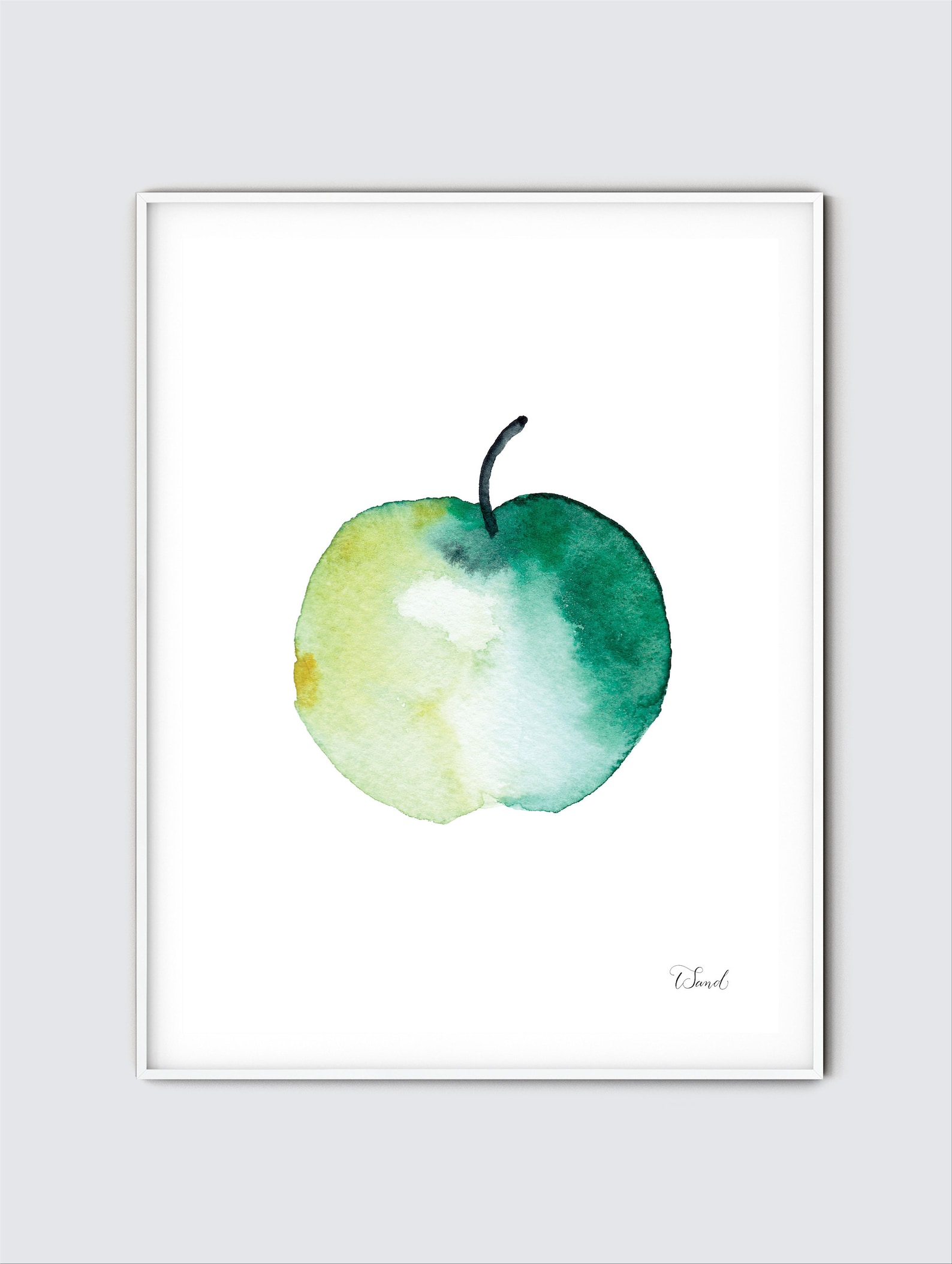 Apple Wall Art Watercolor, Art Prints for Kitchen, Farmhouse Decor ...