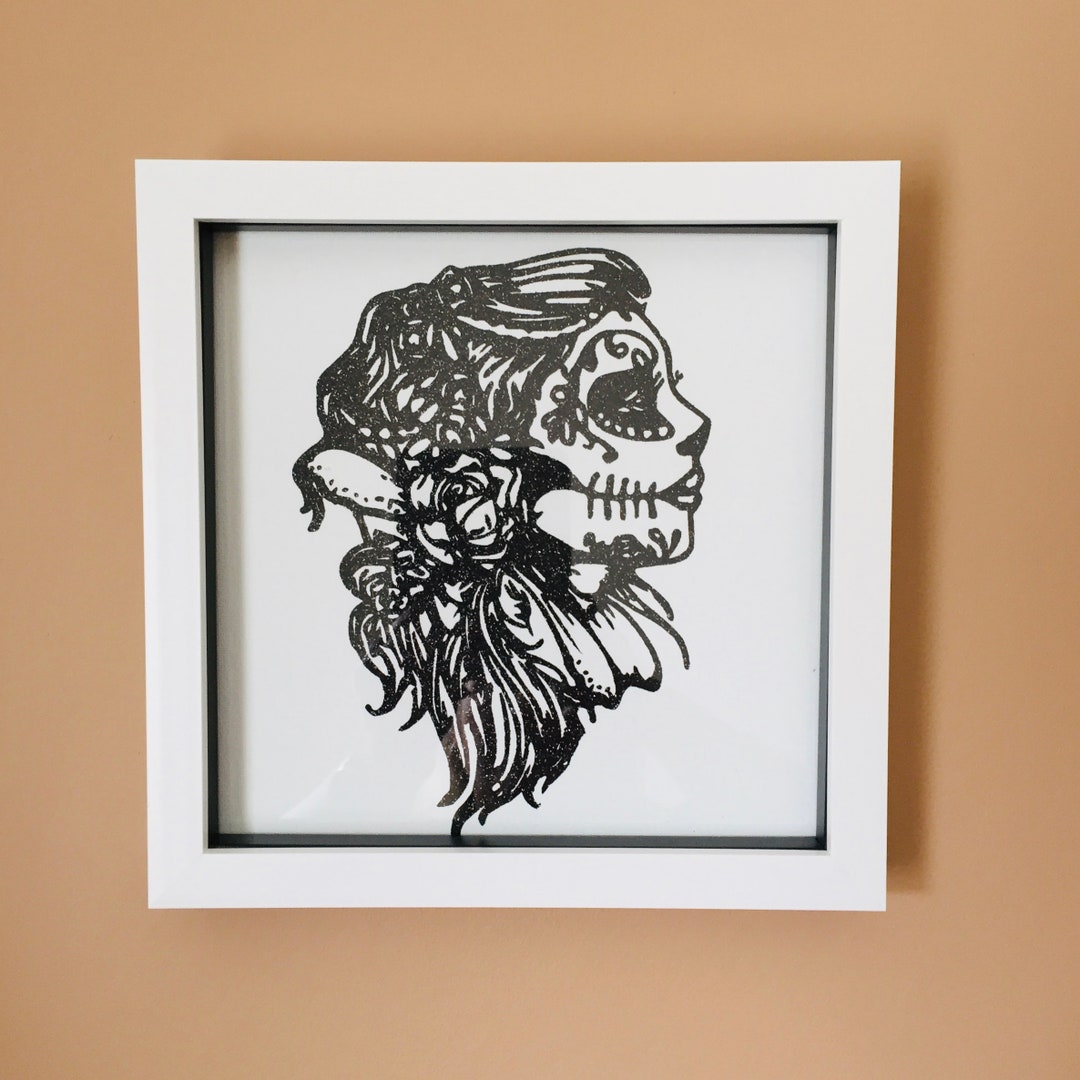 Picture Lady Day of the Dead Wall Decor Dia De Los Muertos - Etsy