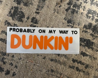 Probably on My Way to Starbucks Car Decal, Car Sticker, Starbucks Lover ...