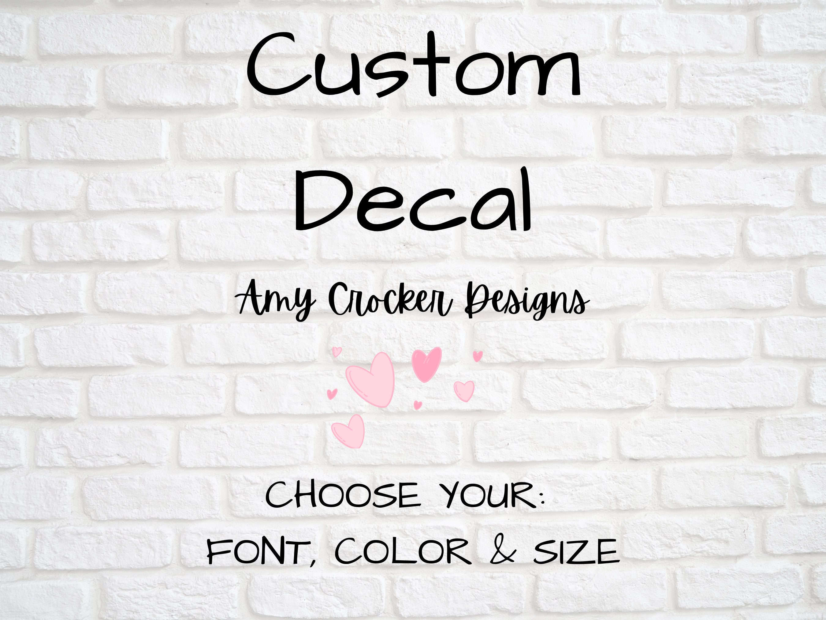 Custom Vinyl Decal Custom Decal Decal Decals Car Decal - Etsy