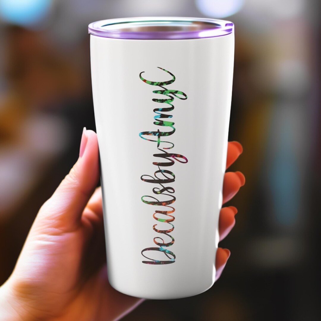 Personalized Splash Name Decal: Custom Vinyl Sticker for Water Bottles ...