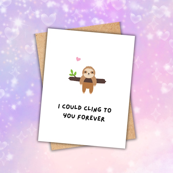 Sloth Card - Etsy