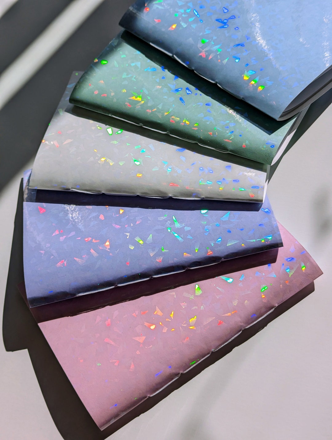 Mini Holographic Notebook, Unlined 30 Day Journal, Made of Recycled ...