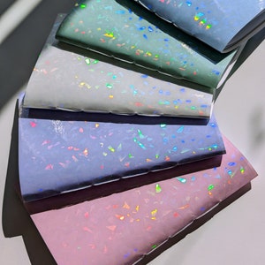 Mini Holographic Notebook, Unlined 30 Day Journal, Made of Recycled ...