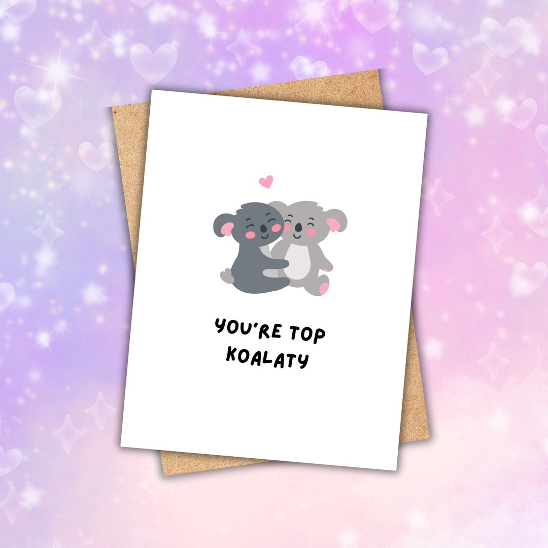 Koala Friendship Card, Eco-friendly Greeting Card - Etsy