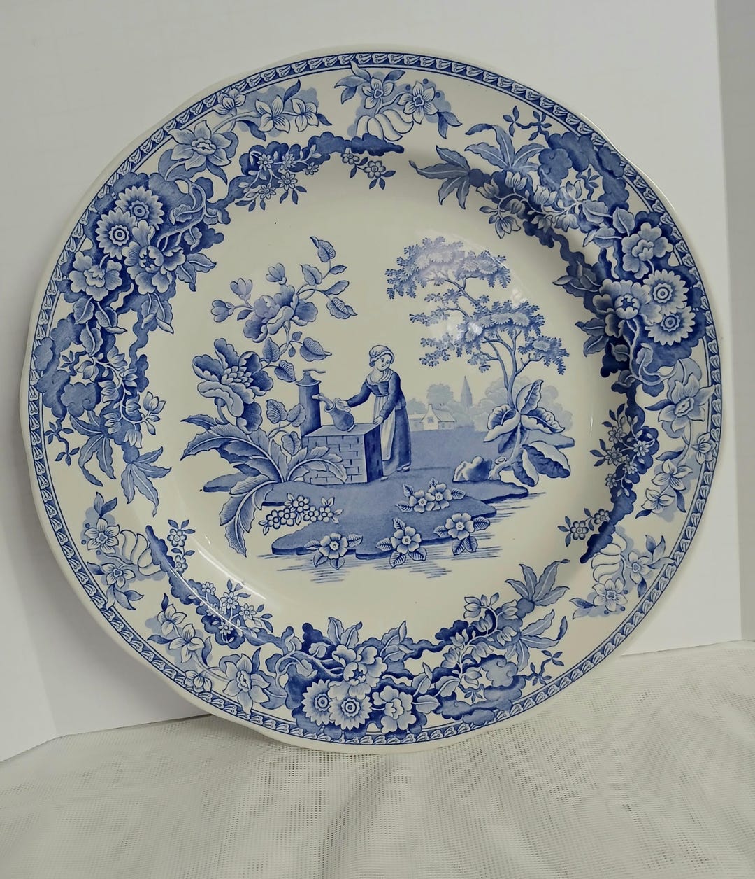 The Spode Blue Room Collection 'girl at the Well' Dinner Plate, Made in ...