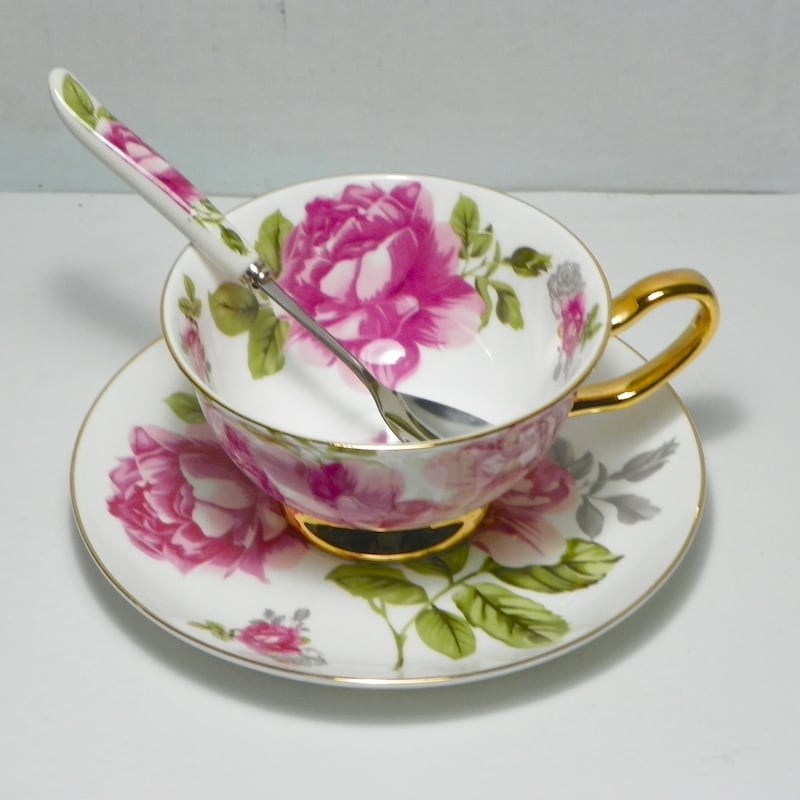 Floral Tea Cup - Etsy