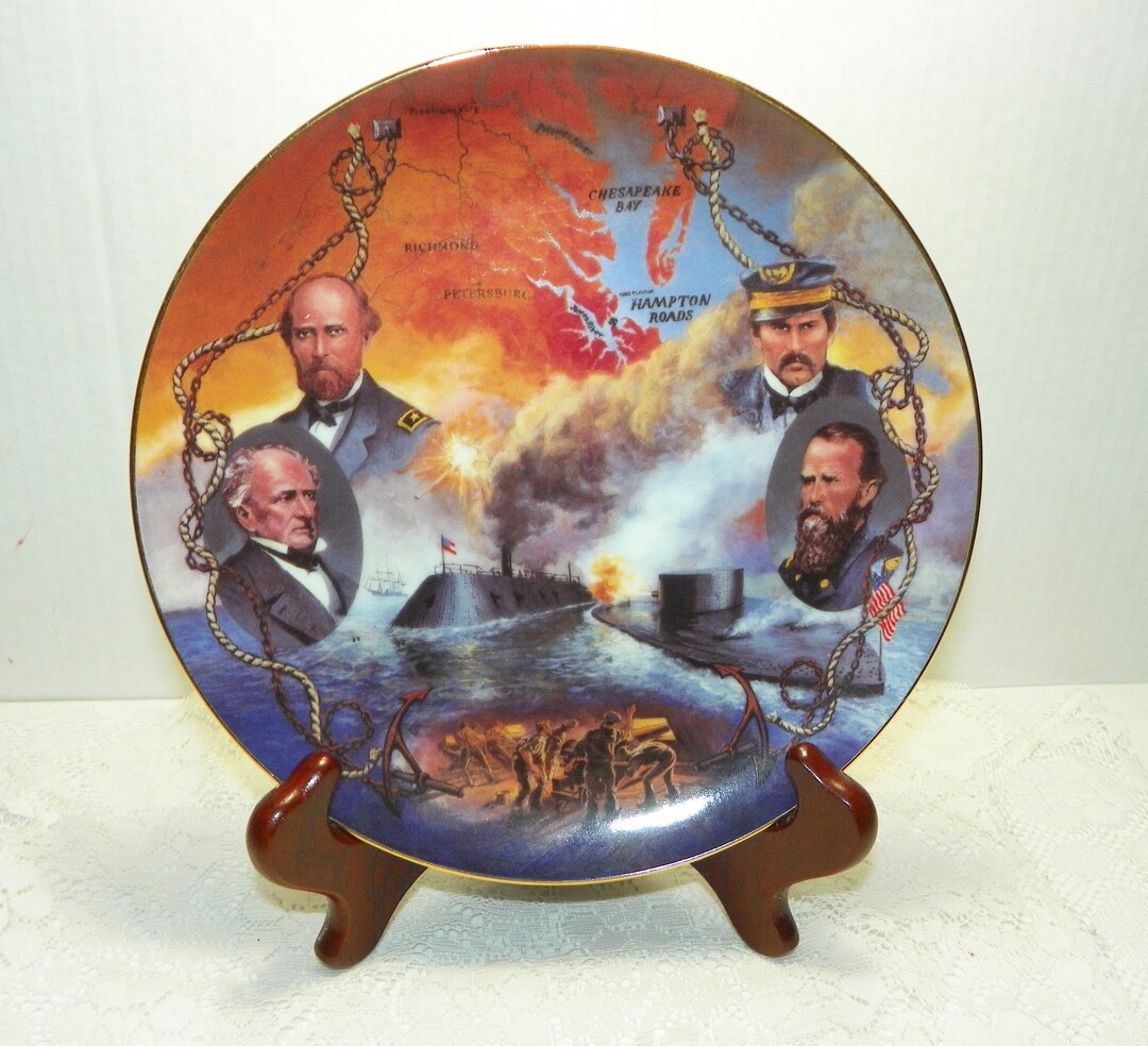 Battles of the American Civil War Collector's Plate "the Monitor and ...