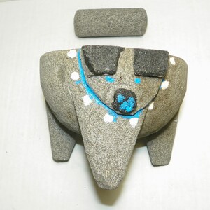 Lava Stone Pig Mortar and Pestle - Etsy