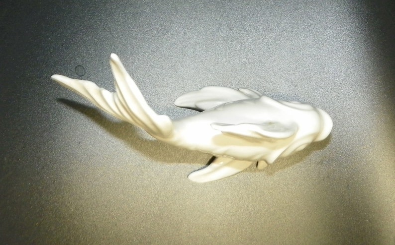 Dresden Koi Fish Figurine Crown Mark Over Cursive D and - Etsy