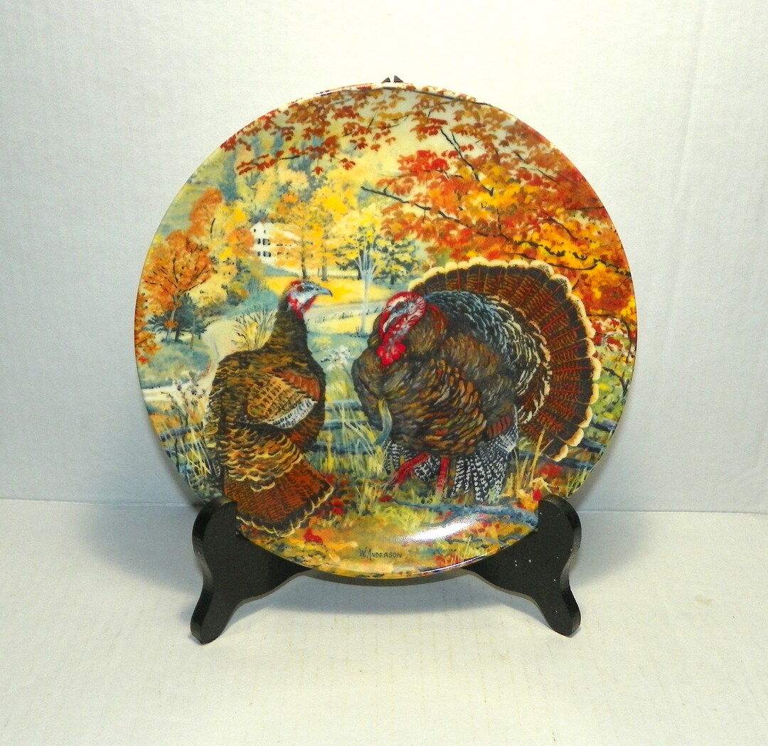 1987 the Wild Turkey Limited Edition Collector's Plate Designed by ...