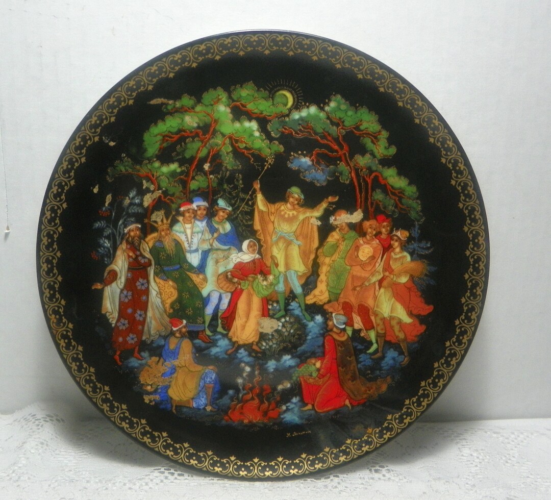 Twelve Months Russian Legends Collector's Plate 1990 - Etsy