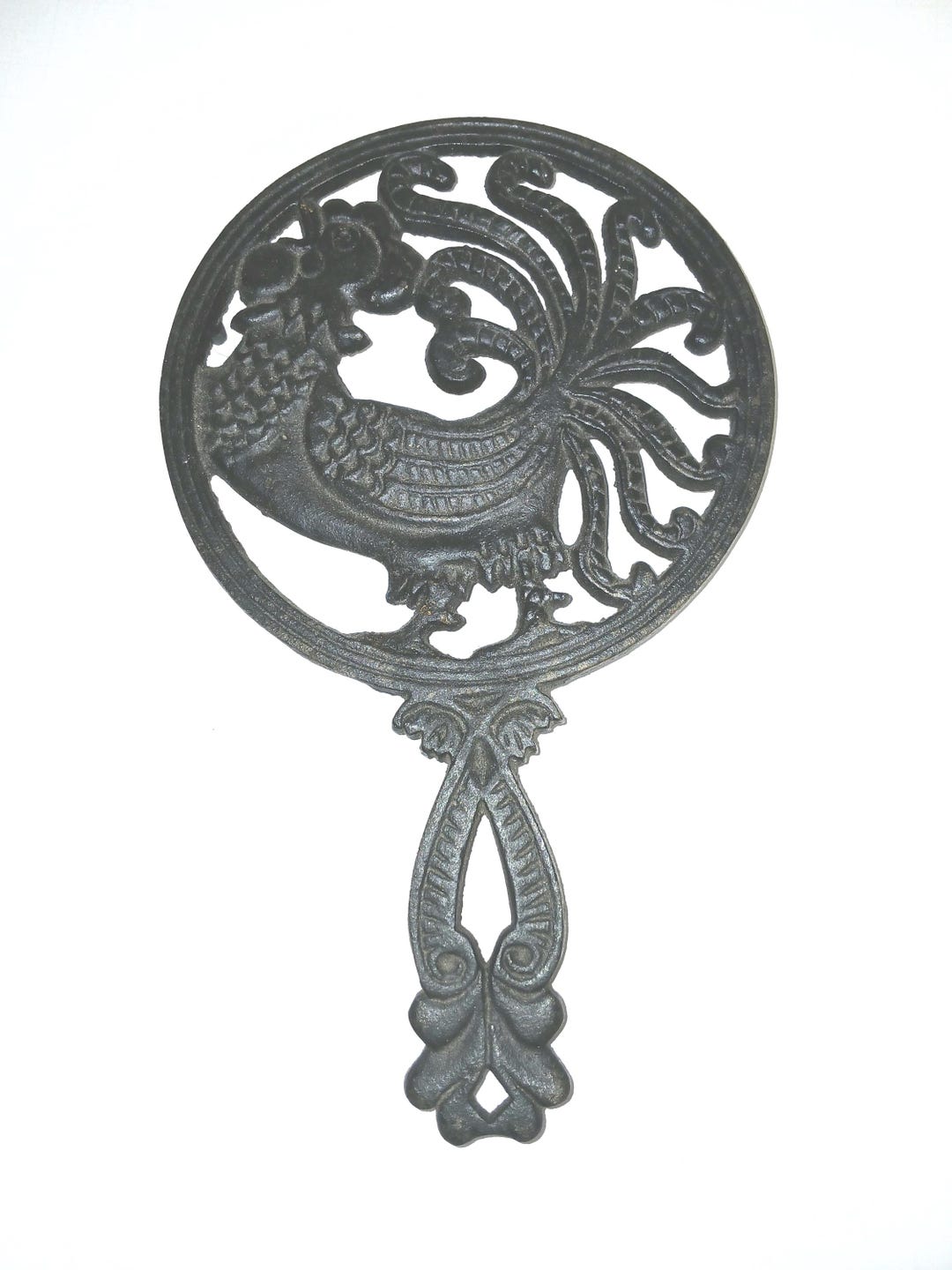 Cast Iron Rooster Trivet With Three Feet - Etsy