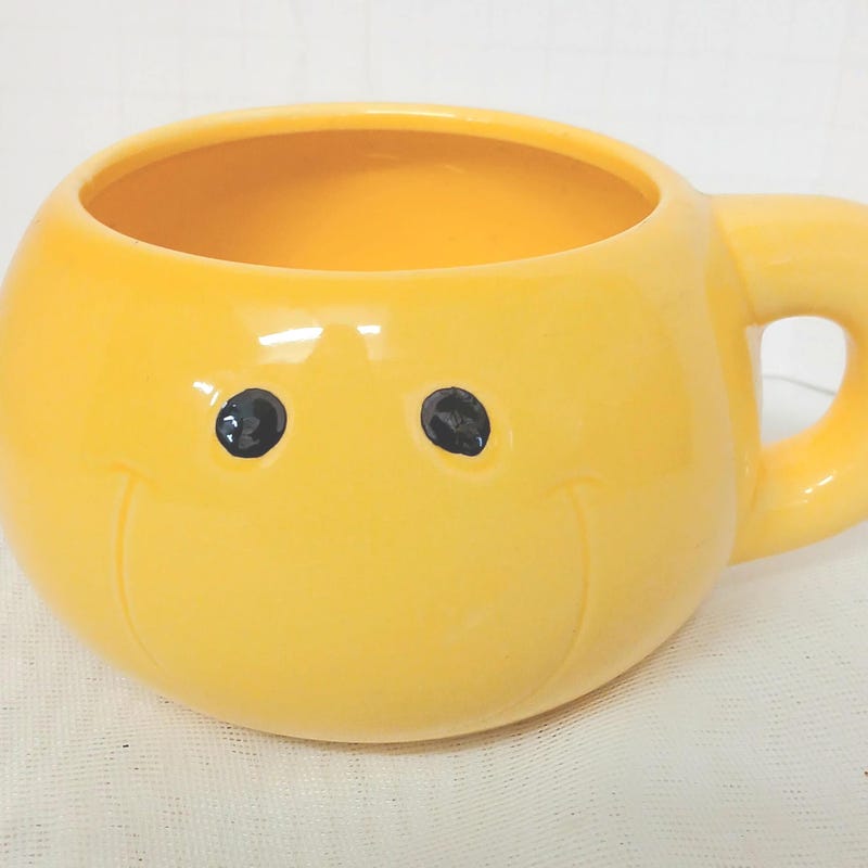 Mug Smiley Pottery - Etsy UK
