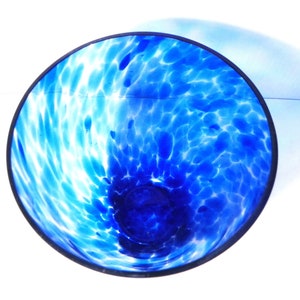 Cobalt Blue Art Glass Splatterware Vase 7 5/8" Tall - Etsy