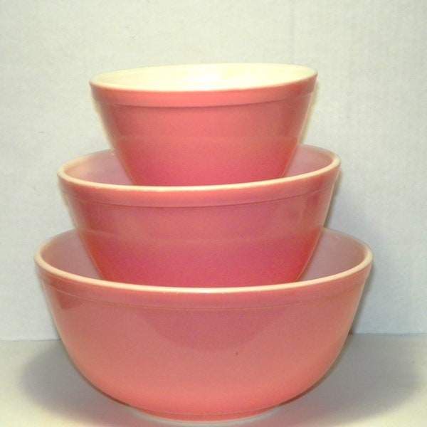 Pink Pyrex Bowls - Etsy