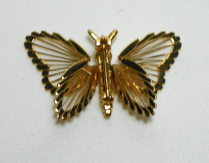 Vintage Signed Monet Butterfly Brooch - Etsy