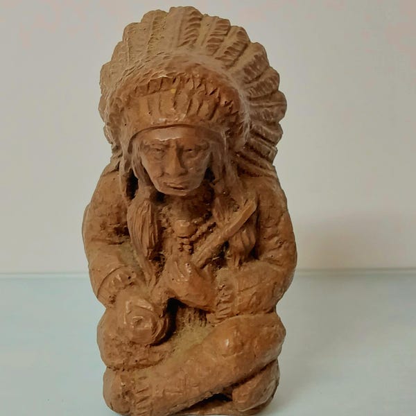 Native American Indian Statues and Figurines - Etsy