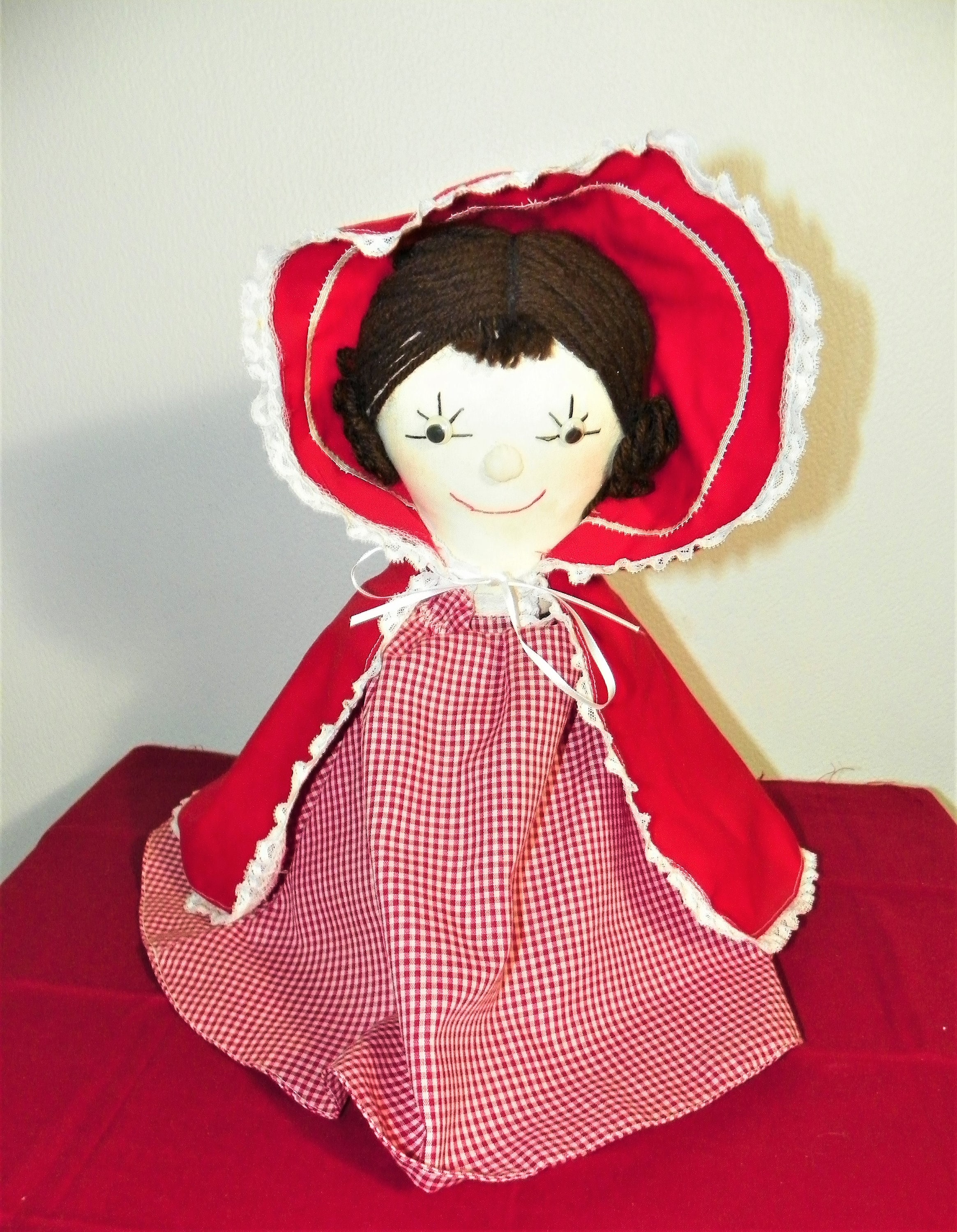 Vintage Handmade Little Red Riding Hood Topsy Turvy Flip Doll | Etsy