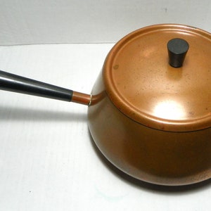 Vintage Spring Culinox Copper Coated Fondue Pot With Lid - Made in ...