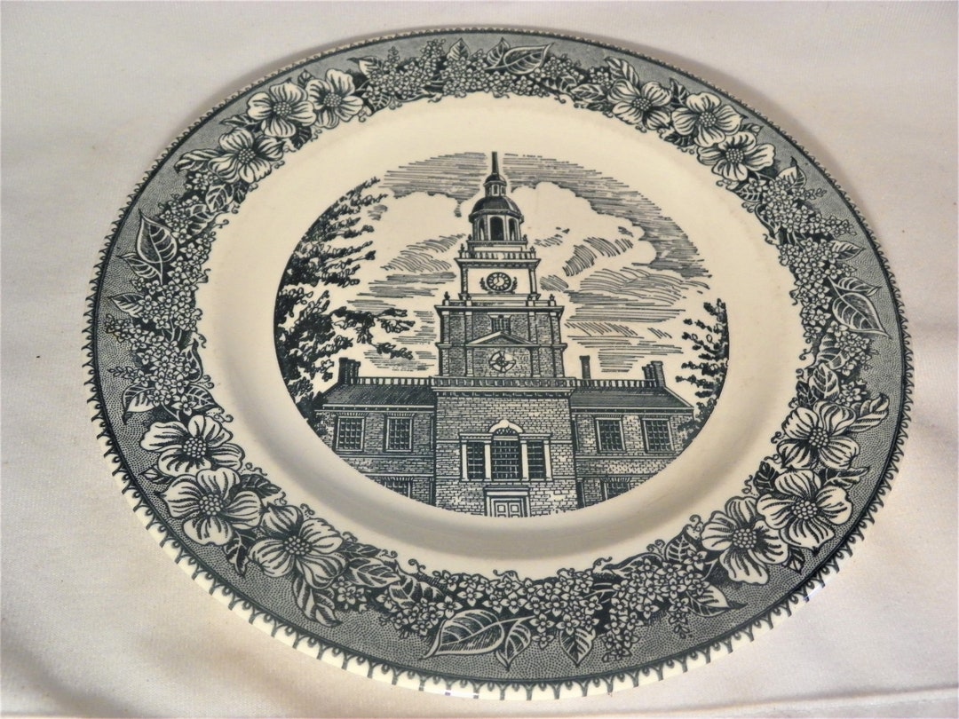 Independence Hall Dinner Plate by Cavalier Ironstone Royal China U.S.A ...