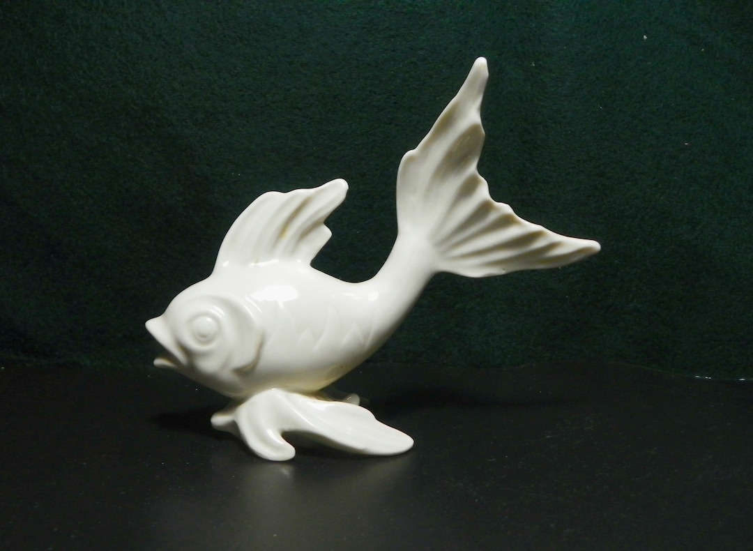 Dresden Koi Fish Figurine - Crown Mark Over Cursive D and Original ...