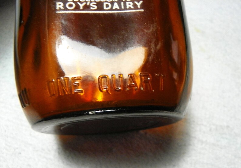 1960's Amber Lady Pamela Dairy Inc. One Quart Milk Bottle - Etsy