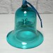 Swan Hand Painted Blue Cloche Bell Marked P in Diamond - Etsy
