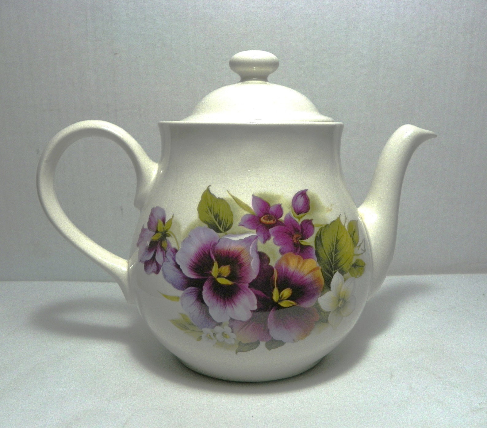 Melba Kitchen Ware Pansy Teapot Staffordshire England - Etsy