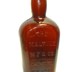 Amber Chemist Bottle - the Maltine MFG Co Chemists New York - Etsy
