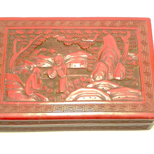 Lacquer Trinket Box - Etsy
